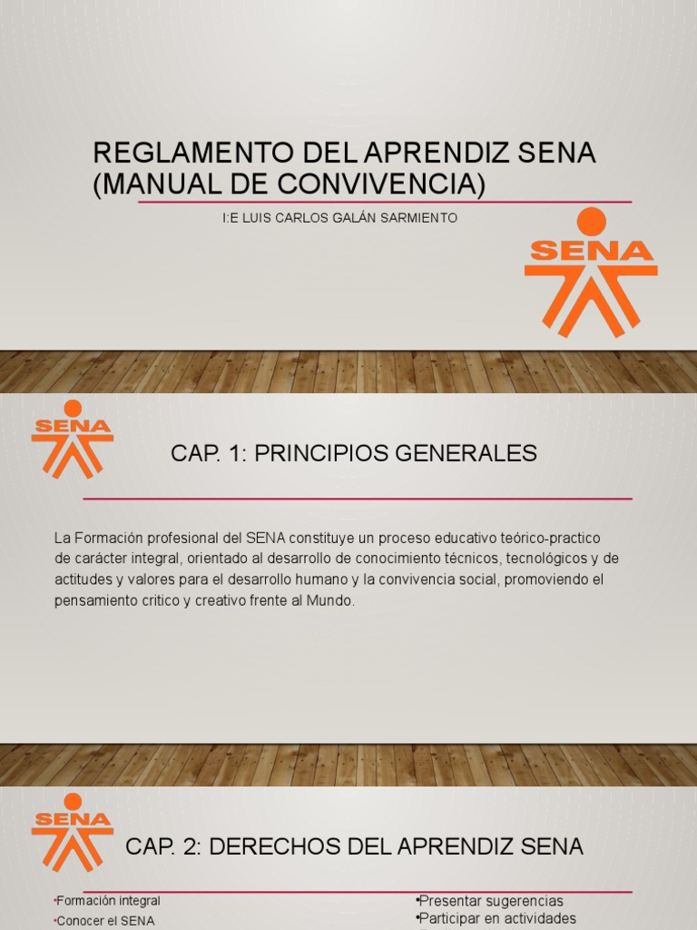 Reglamento Del Aprendiz SENA | PDF