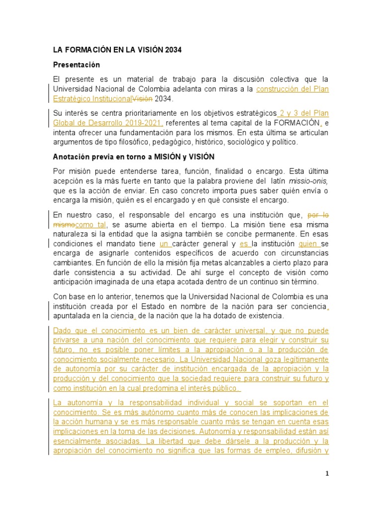 La Formación en La Visión 2034 Presentación | PDF | Immanuel Kant ...