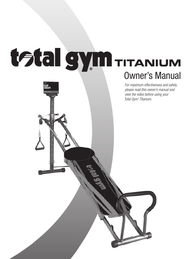 Total Gym Titanium - Manual | PDF | Strength Training | Foot