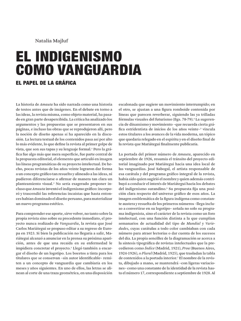 El Indigenismo Como Vanguardia: El Papel de La Gráfica | PDF | Diseño ...