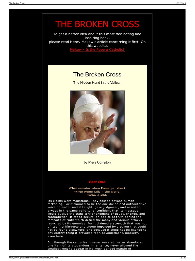 The Broken Cross: Vatican Transformations | PDF | Isis | Pope