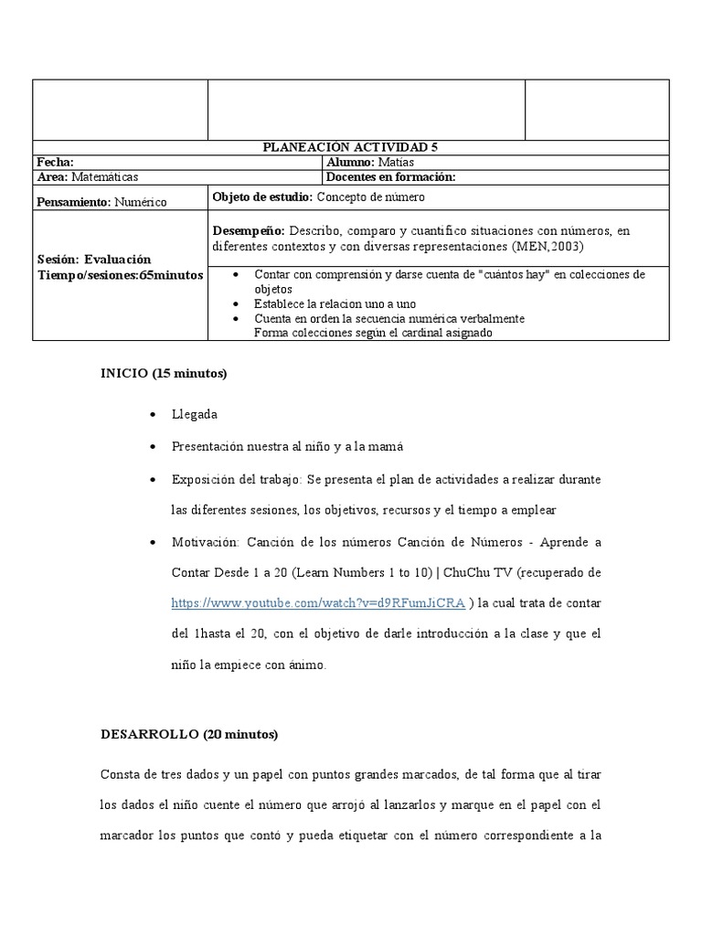 Planeacion de Clase | PDF | Cognición | Ciencia cognitiva