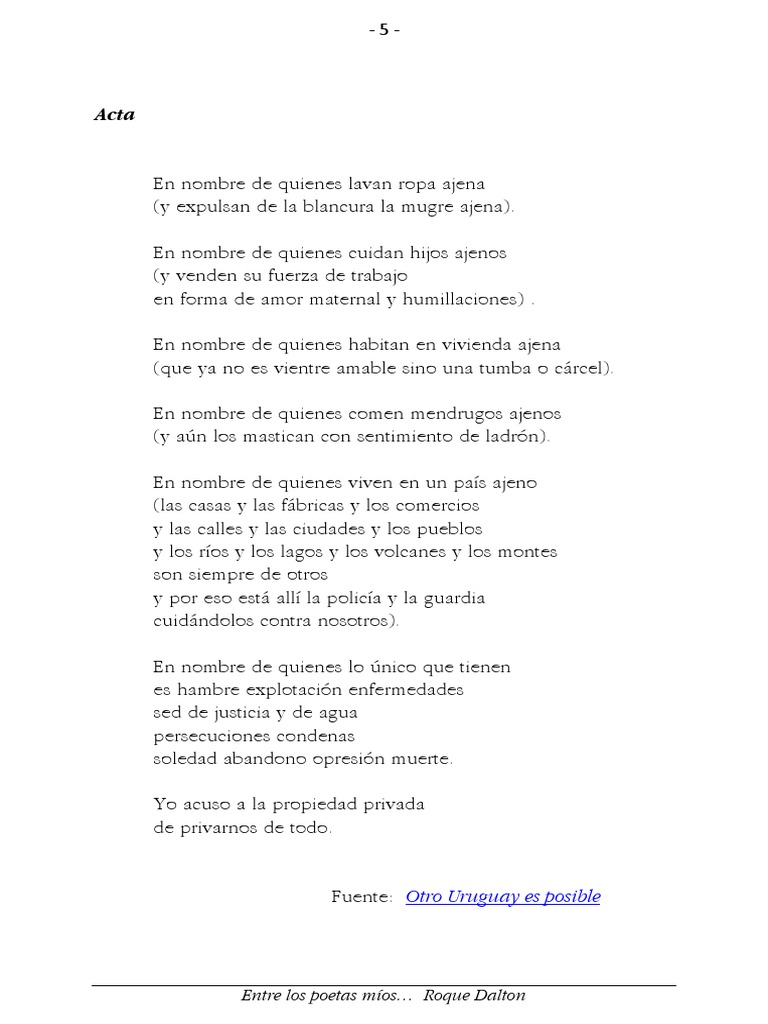 Acta N 12 Roque Dalton | PDF