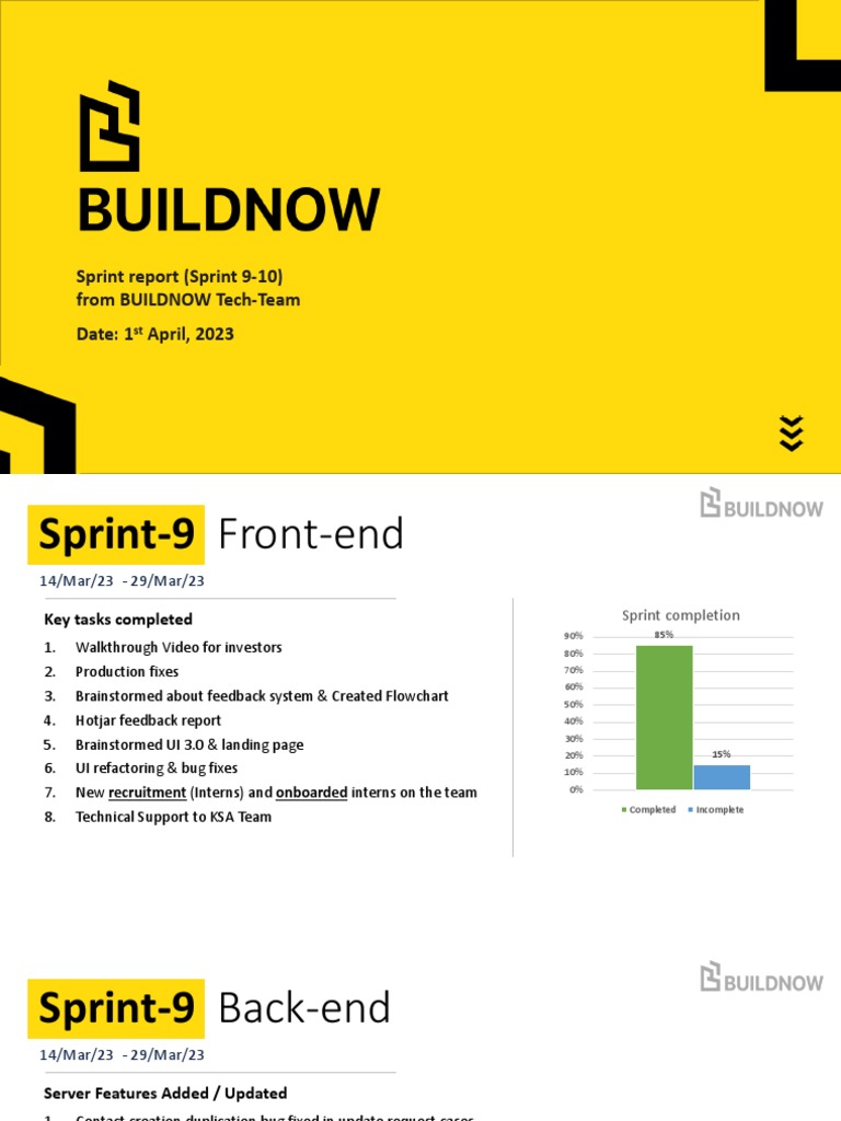 Sprint-Report (Sprint-9-10) - Apr1-2023 | PDF | Computing | Software ...