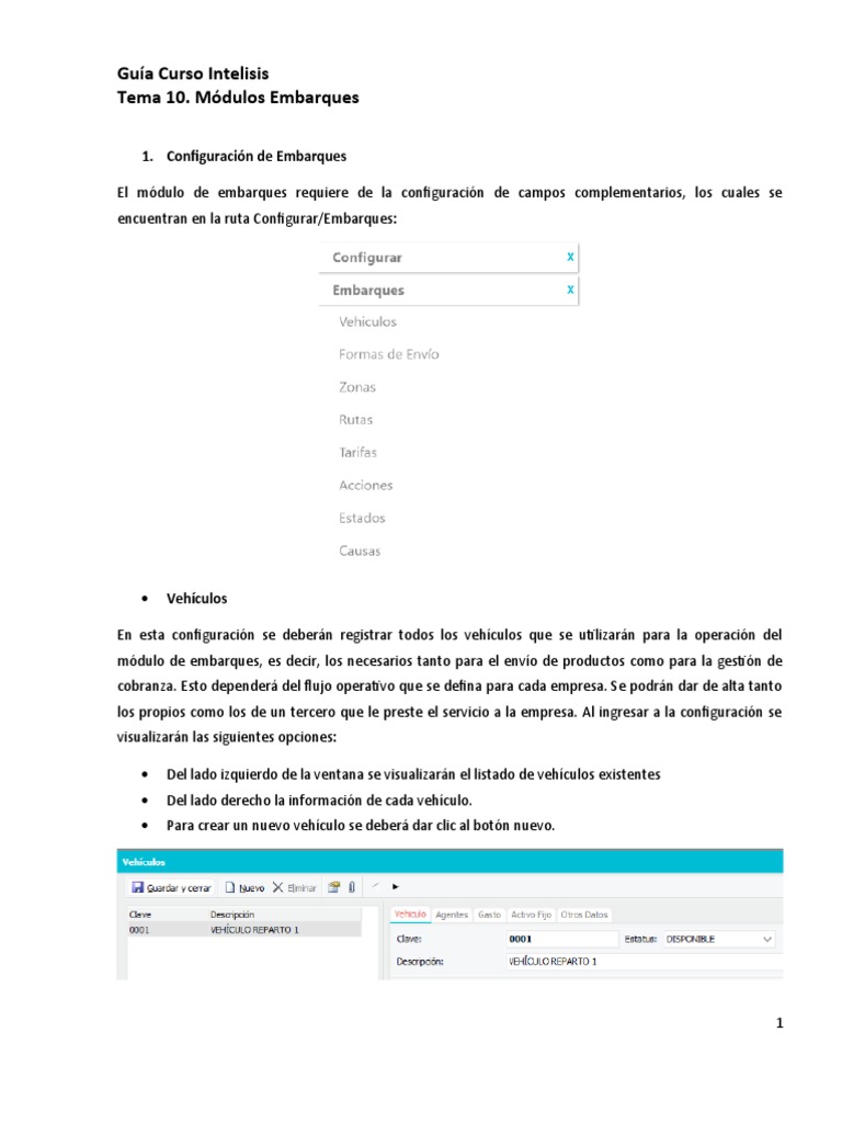 Configuración del Módulo de Embarques | PDF | Inventario | Informática