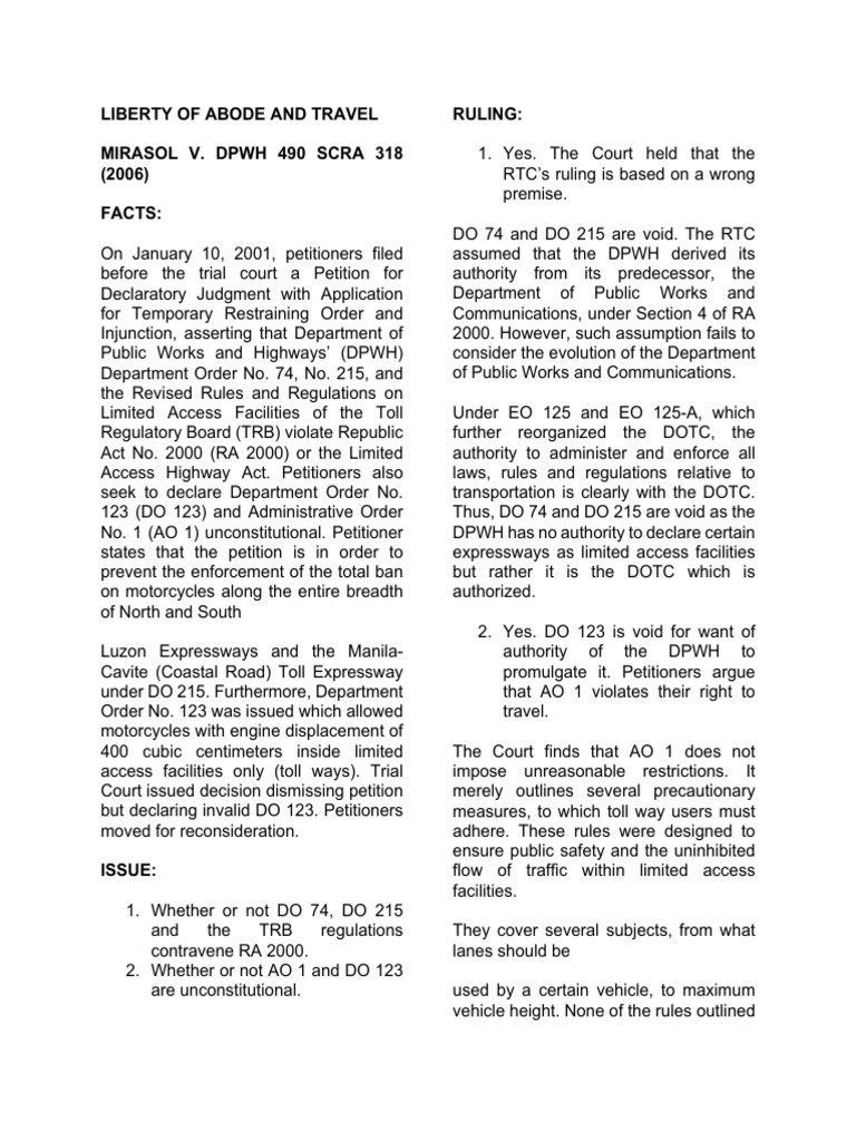 Court Voids DPWH Orders on Expressways | PDF | Injunction | Justice