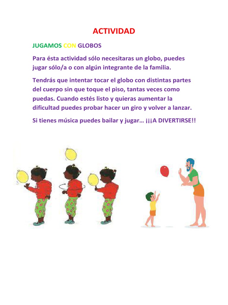 Jugamos Con Globos | PDF