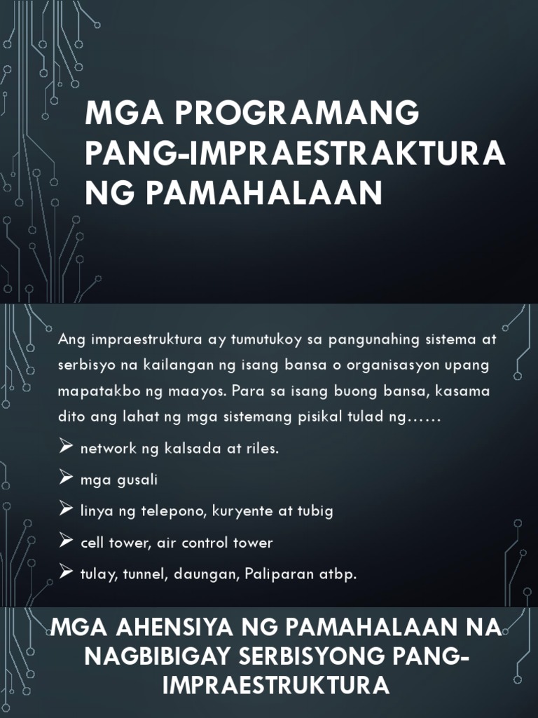 Programang Pang-Impraestraktura | PDF
