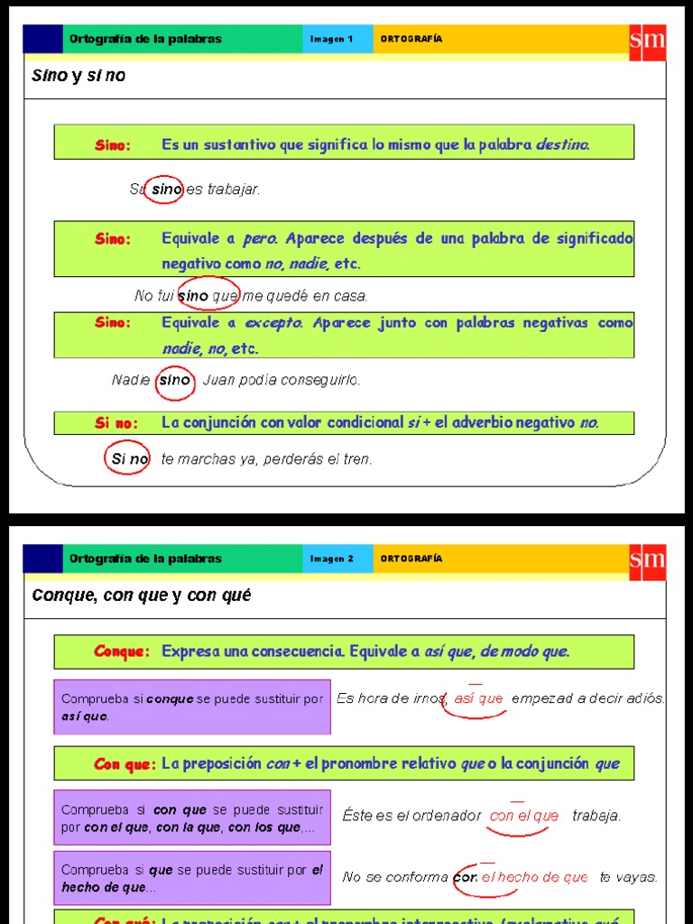 01 Ortografia de Las Palabras | PDF