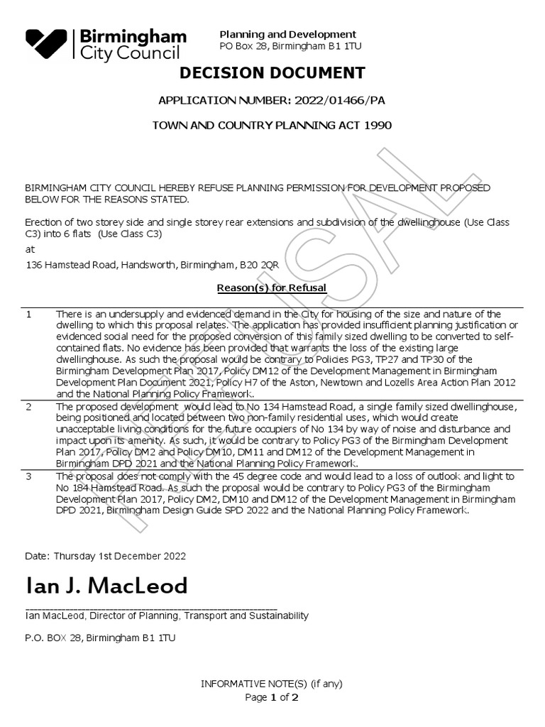 Ian J. Macleod: Decision Document | PDF | Government