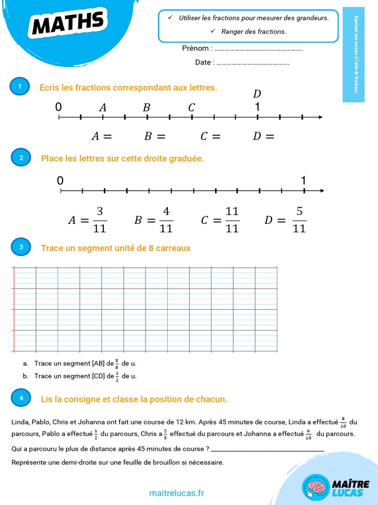 Exprimer Une Mesure A Laide de Fractions 1 | PDF