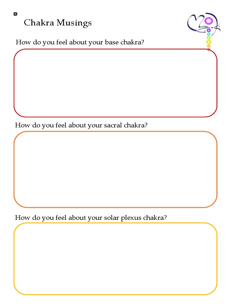 Chakra Cleanse Worksheet | PDF