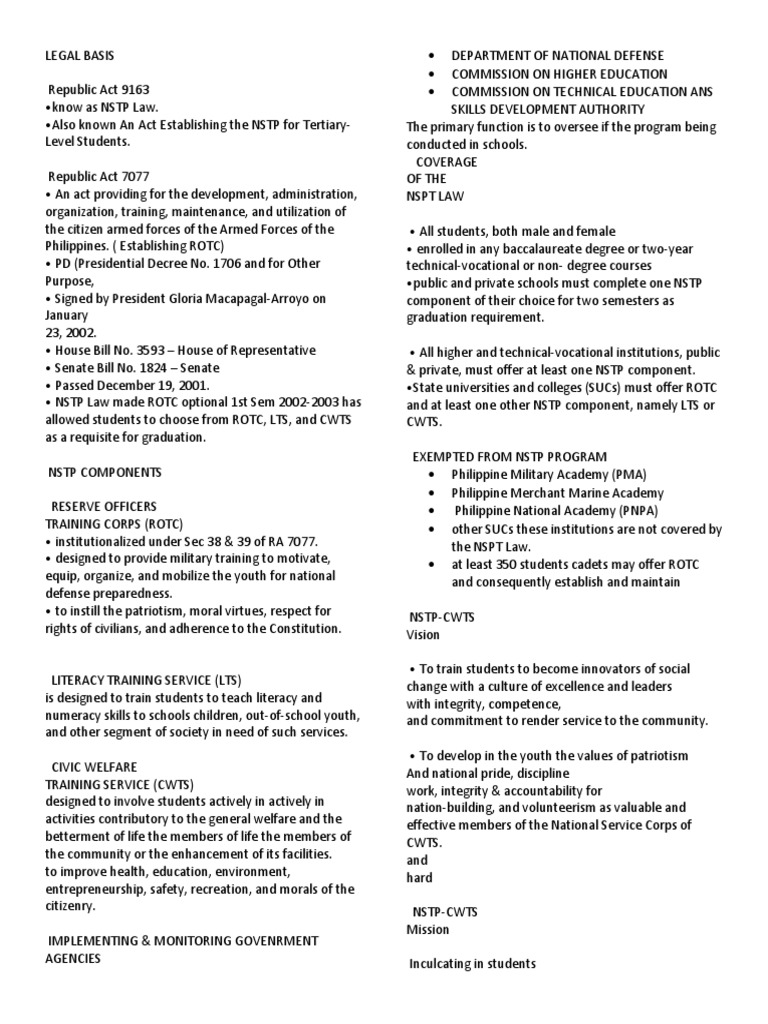 NSTP Review | Download Free PDF | Leadership | Transformational Leadership