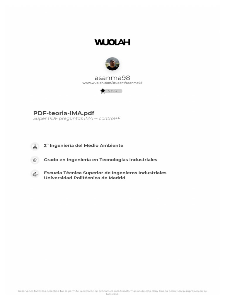Asanma98: PDF-teoria-IMA PDF | PDF | Ozono | Contaminación