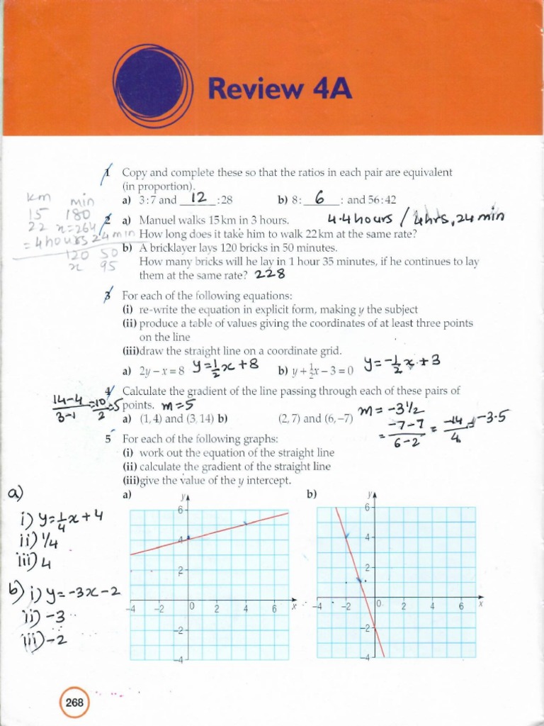 IGCSE CIE CheckPoint Book 3 Review - 4A | PDF