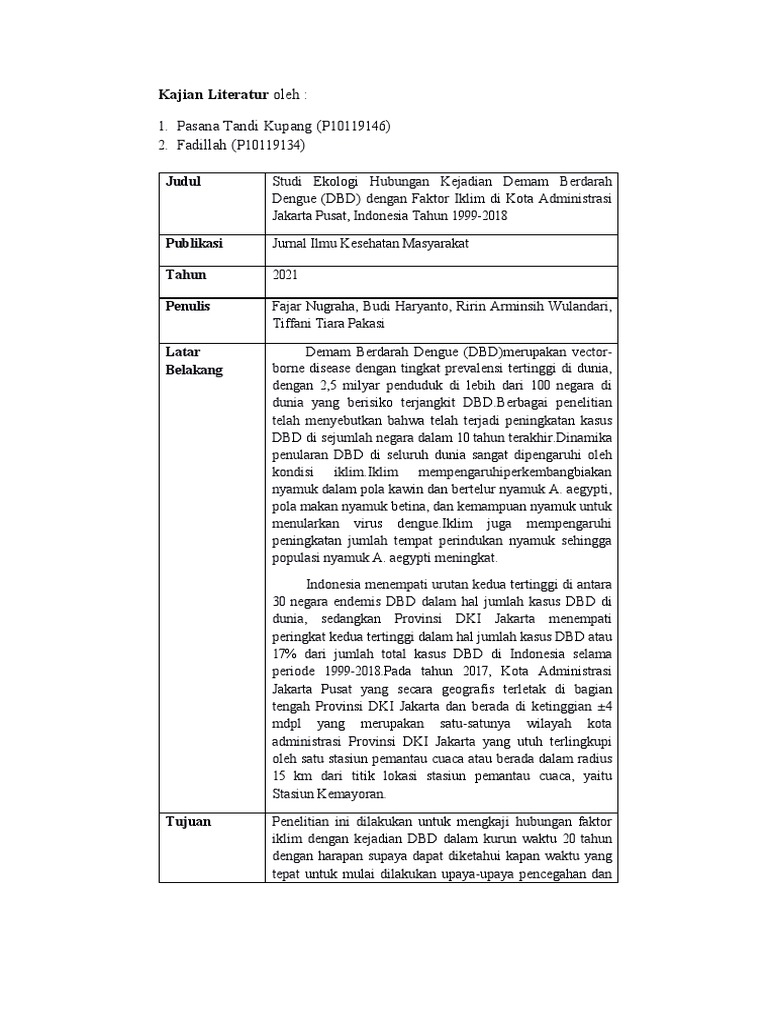 Kajian Literatur | PDF