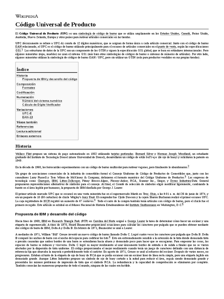 Código Universal de Producto | PDF | Código Universal de Producto ...