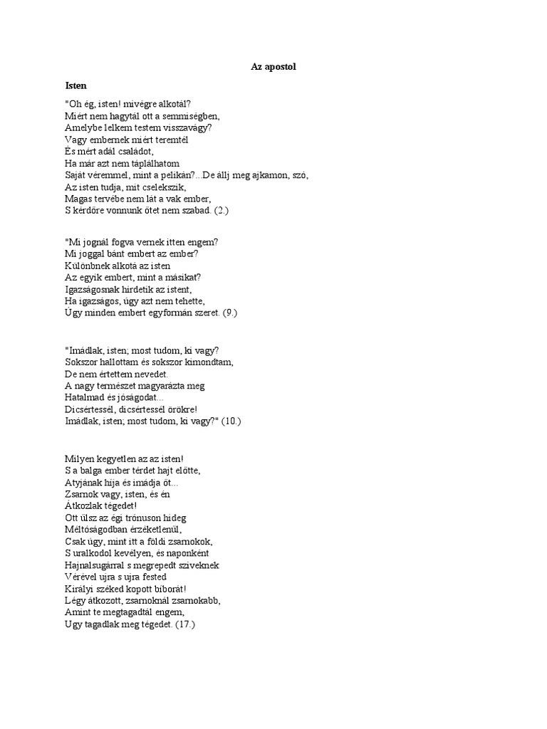Az Apostol Isten | PDF