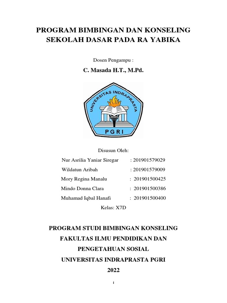 Program BK di RA Yabika untuk SD | PDF