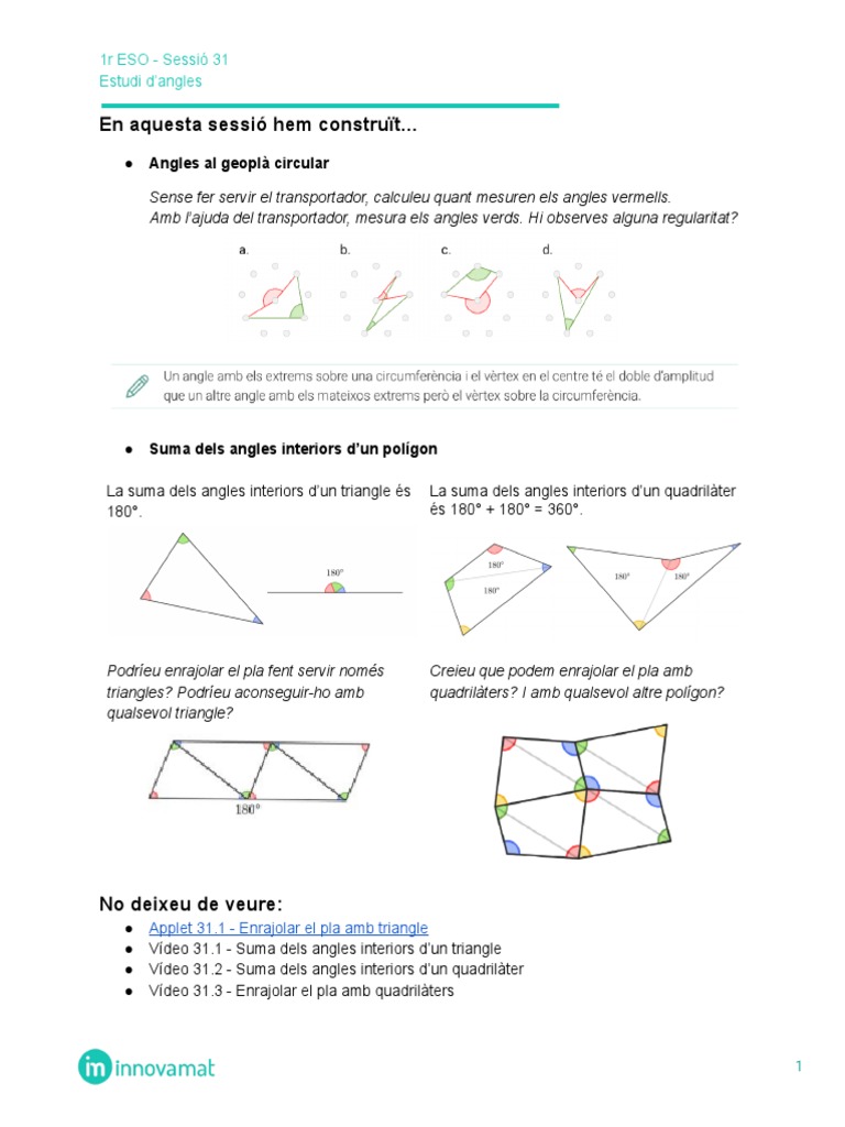 Geometria Innovamat | PDF