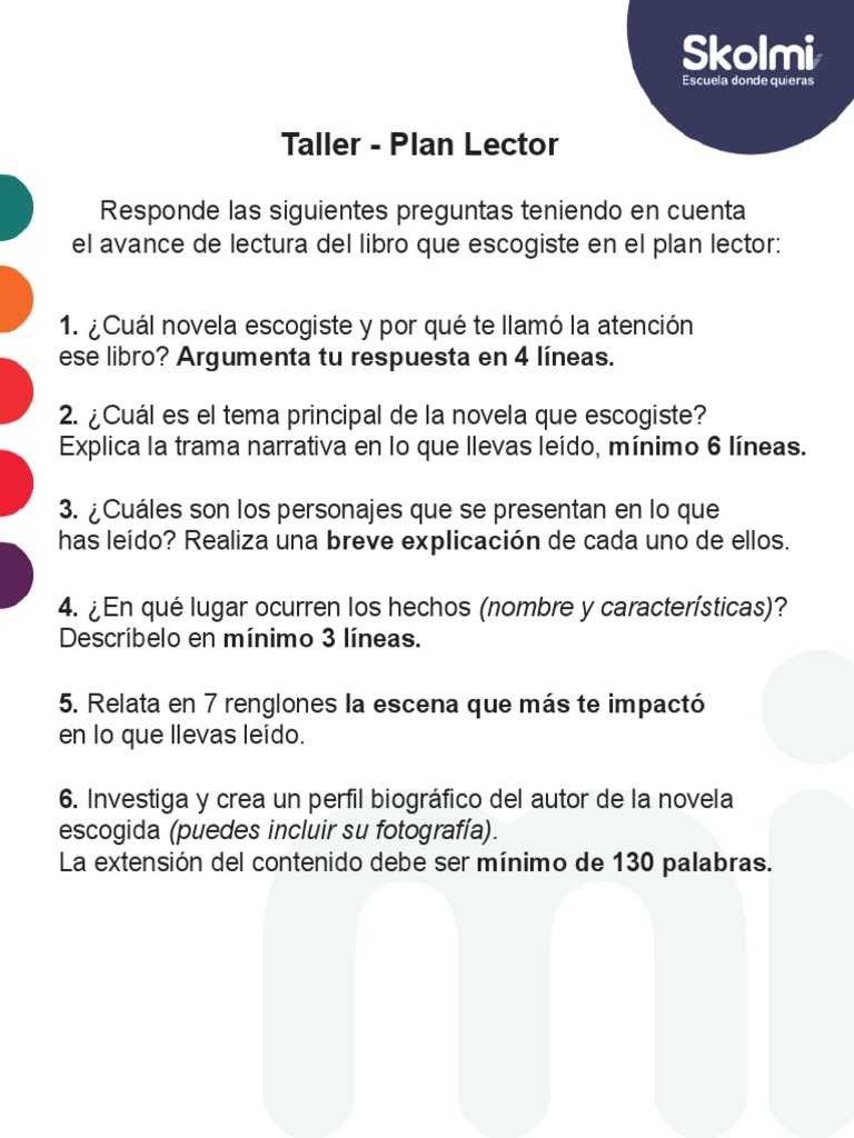 Taller Plan Lector | PDF