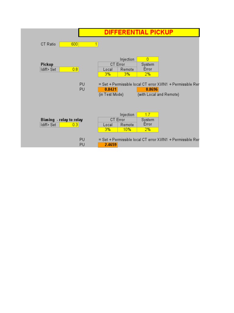 Differential Pickup | PDF | Physical Quantities | Electromagnetism