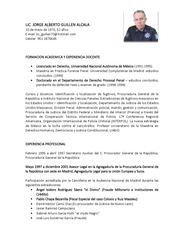 Ejemplo de CV | PDF | México | Ciudad de México