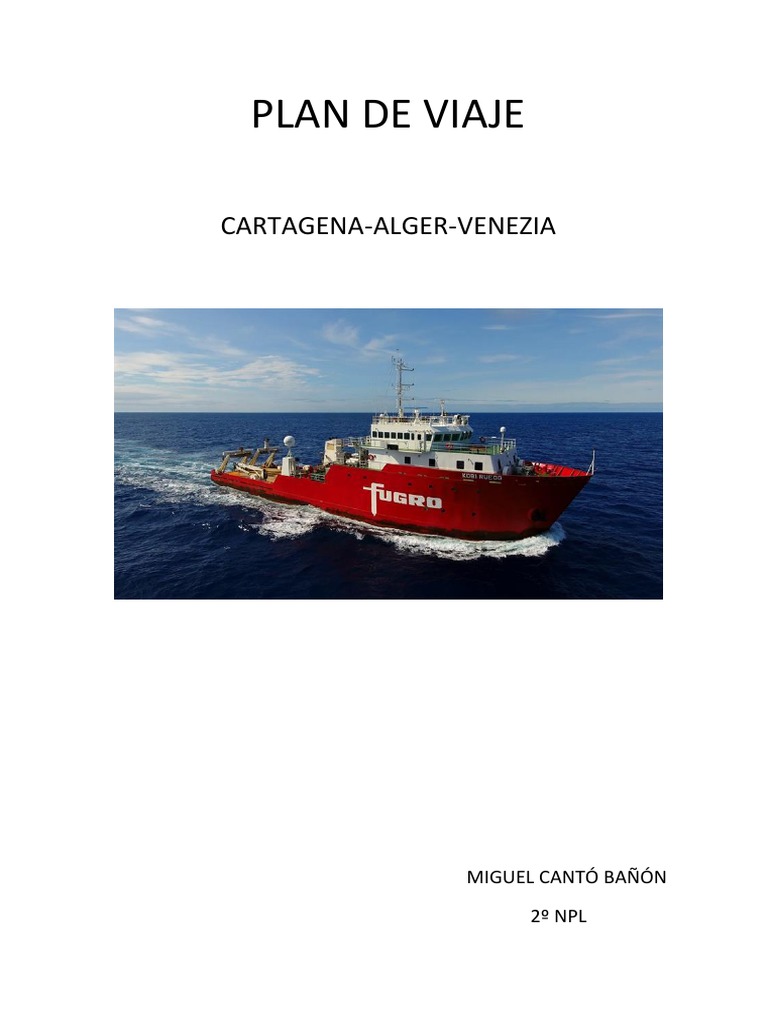 Plan de Viaje del R/V Kobi Ruegg | PDF | Puerto | Alta frecuencia