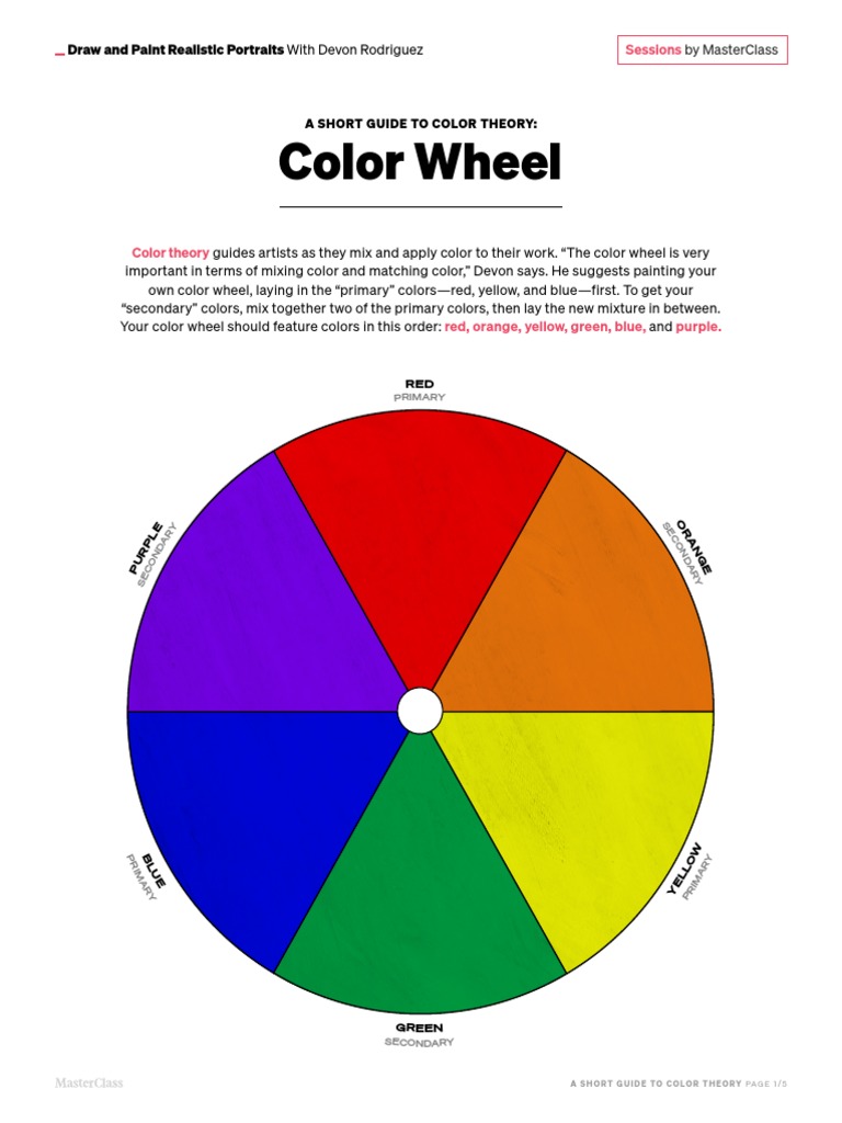 Color Wheel: Sessions | PDF | Color | Red