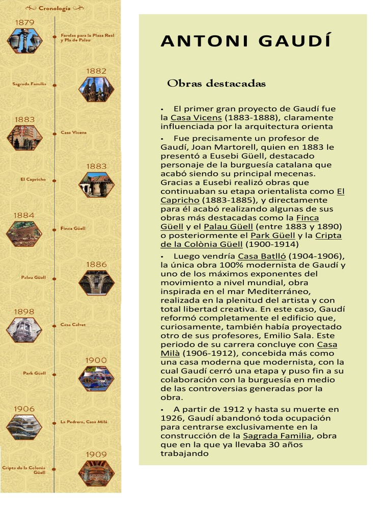 Antonio Gaudi | PDF | Diseño arquitectonico | Arquitectura