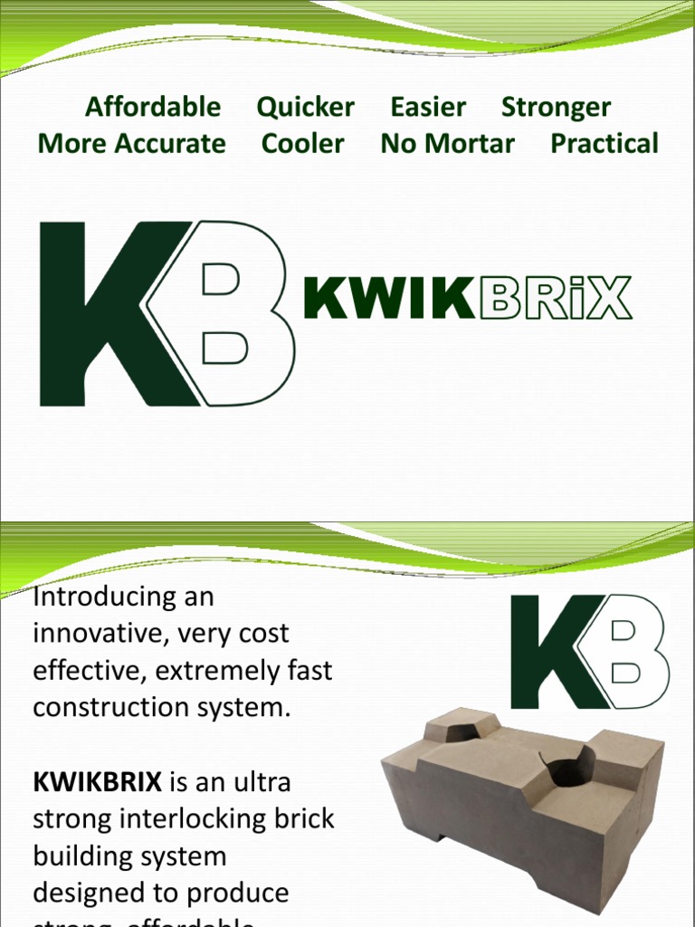 Affordable Quicker Construction System | PDF | Brick | Concrete