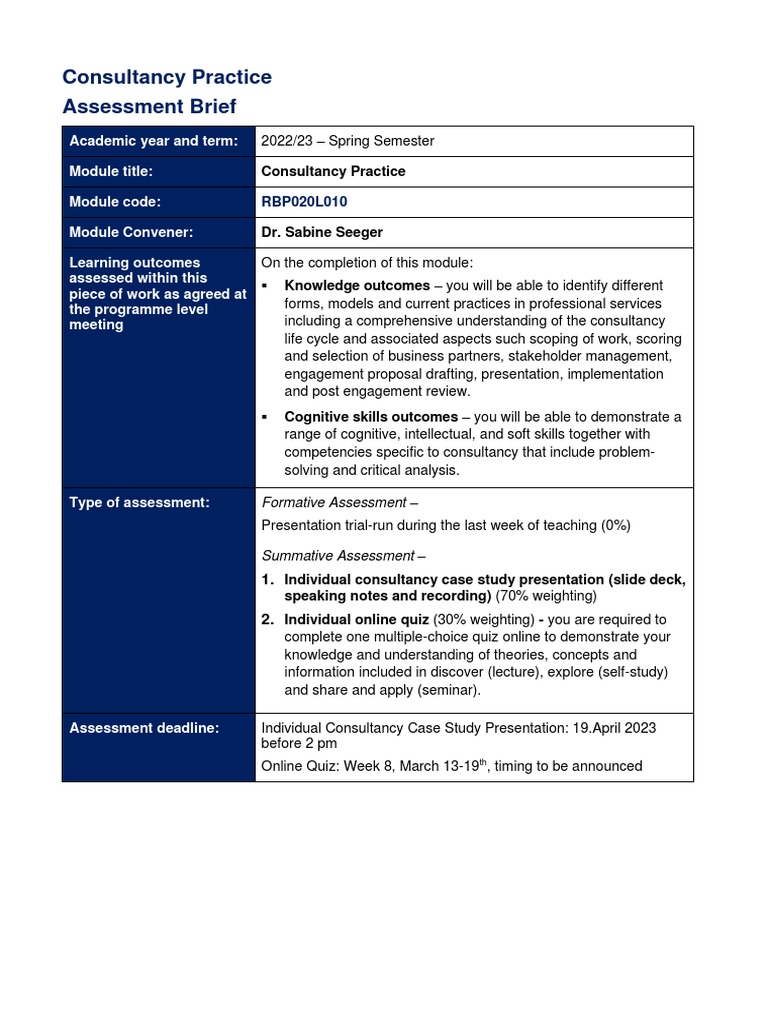 CP - Assessment Brief and Resit Instructions - Spring23 | Download Free PDF | Microsoft Power ...