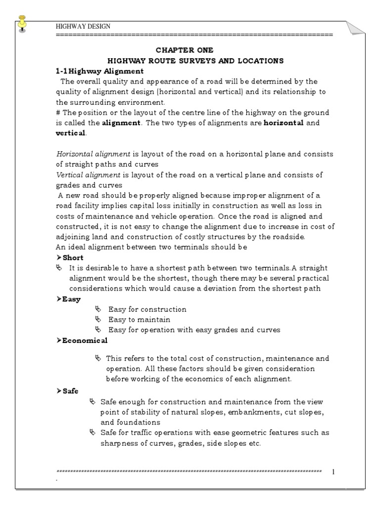 Highway Route Surveys and Locations Guide | PDF | Road | Surveying