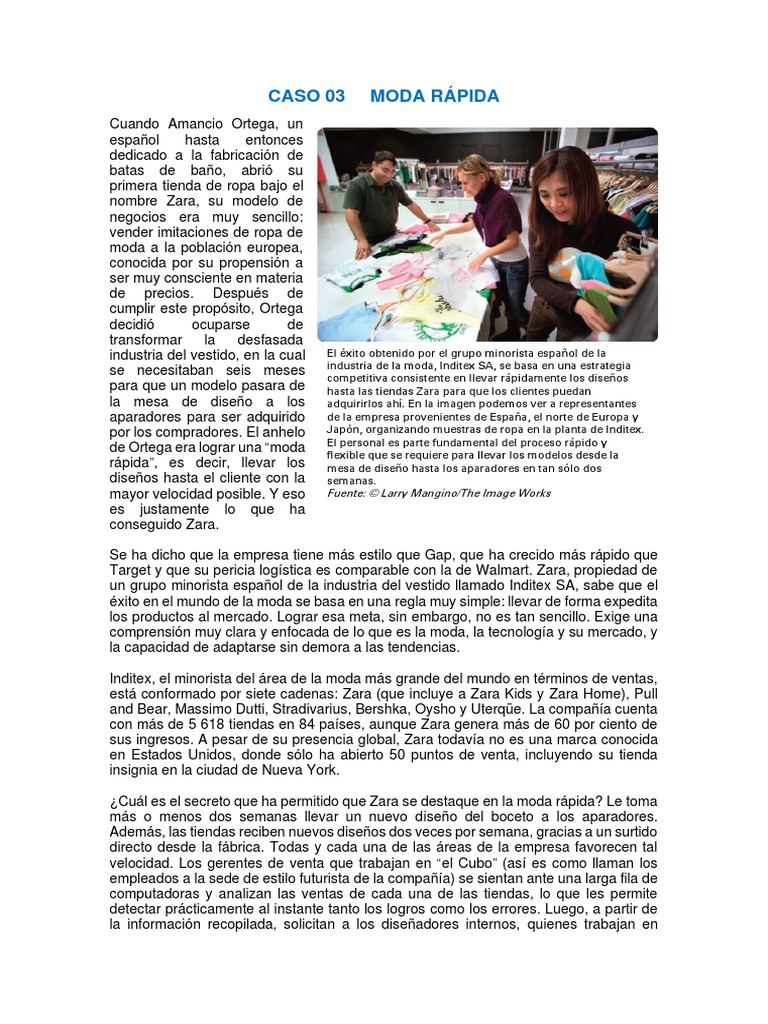 Caso 03 Moda Rápida | PDF | Negocios | Arte