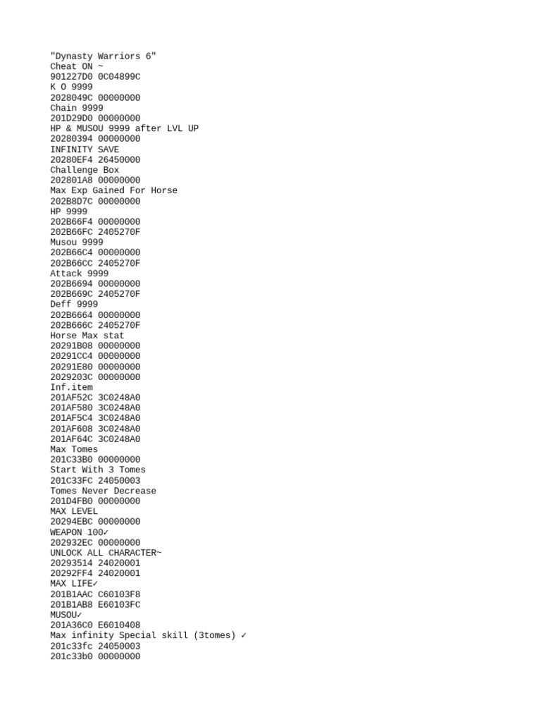 CheatDatabase RW | PDF