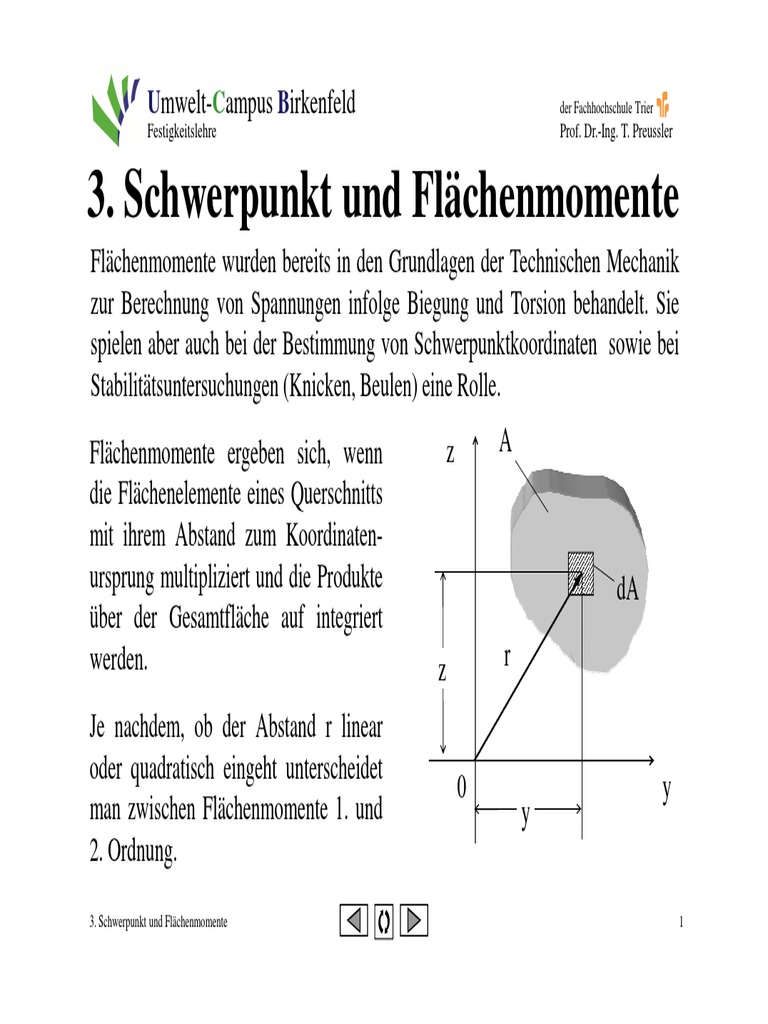 Erstaunlich Flaechenmoment Berechnen Bildbrend8107