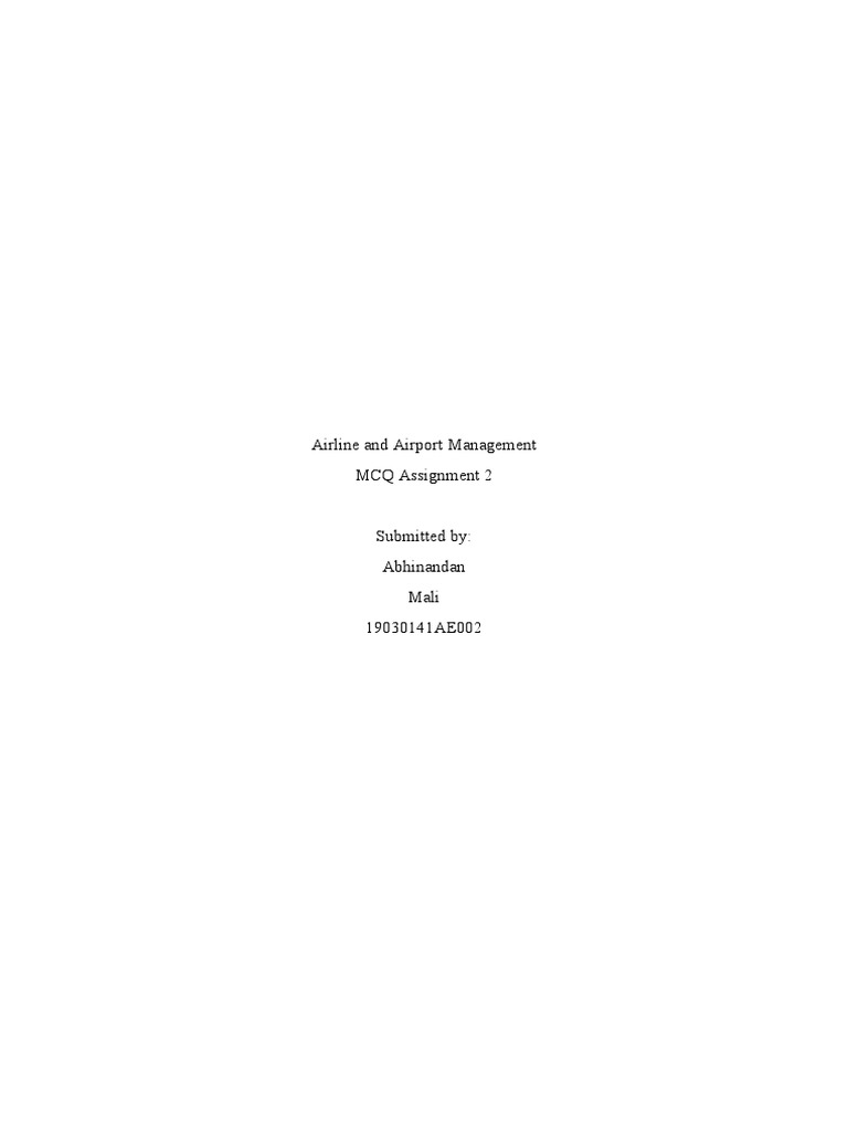 Airline and Airport Management | PDF | Airport | Swot Analysis