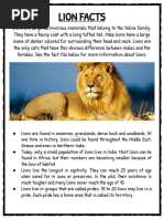 African Lion Reproduction and Life Cycle | PDF | Lion | Tiger