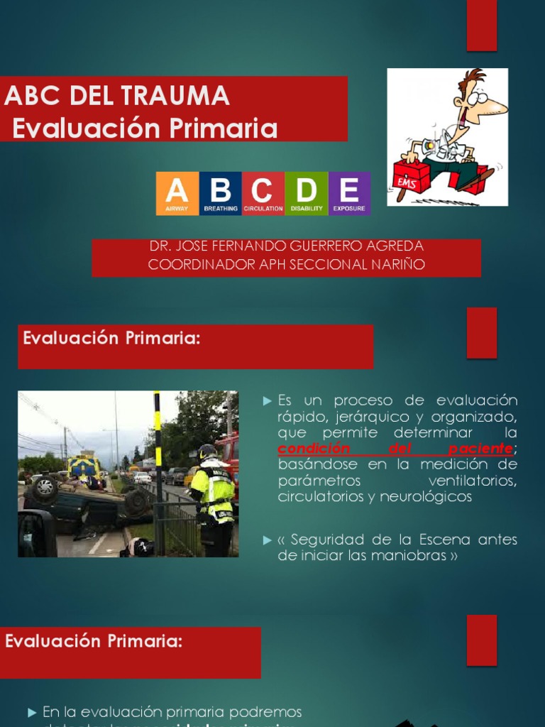 Evaluación ABC del Trauma | PDF | Lesión | Medicina CLINICA