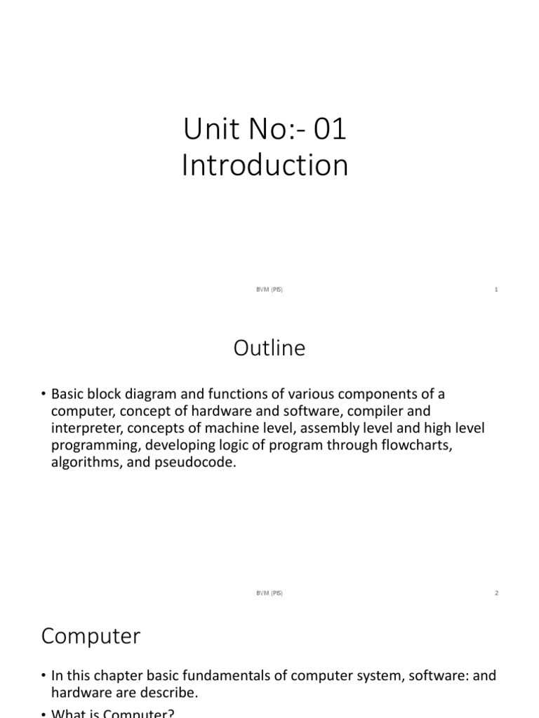 Unit No 1 | Download Free PDF | Computer Data Storage | Programming