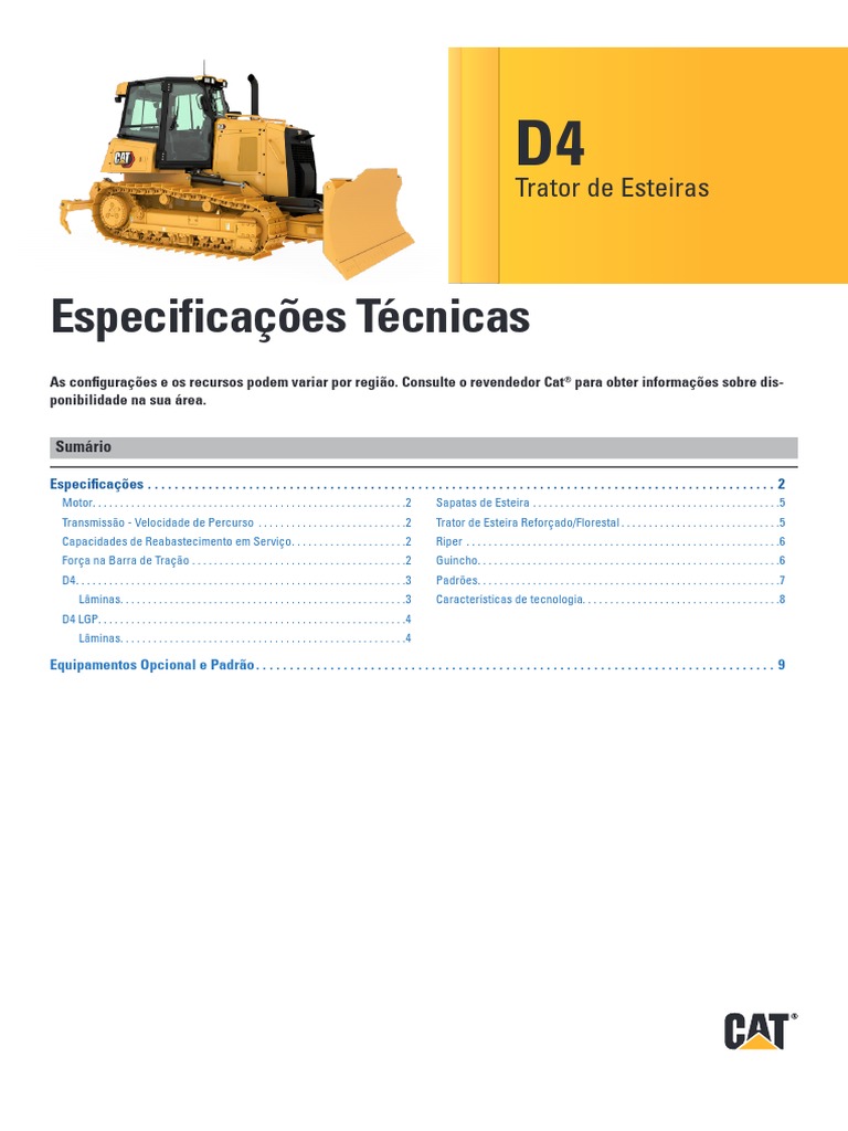 Especificação Tecnica D4 | PDF