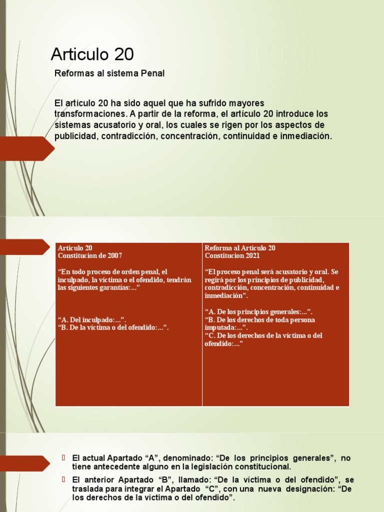 Articulo 20 | PDF | Procedimiento Criminal | Ley común