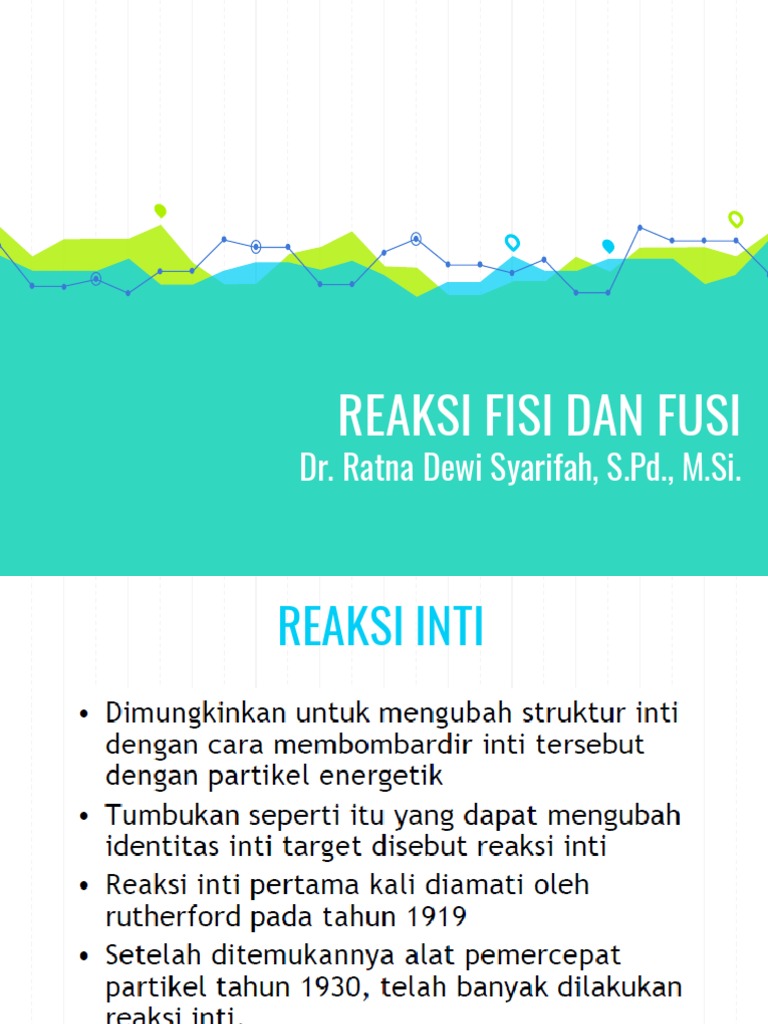Reaksi Fisi Dan Fusi | PDF