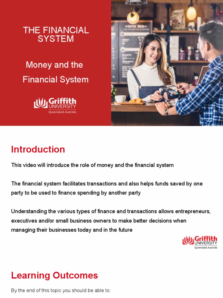 The Financial System Money and The Financial System | PDF