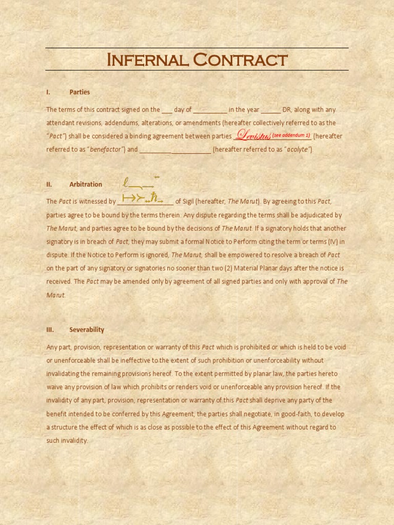 Infernal Contract | PDF | Private Law | Justice