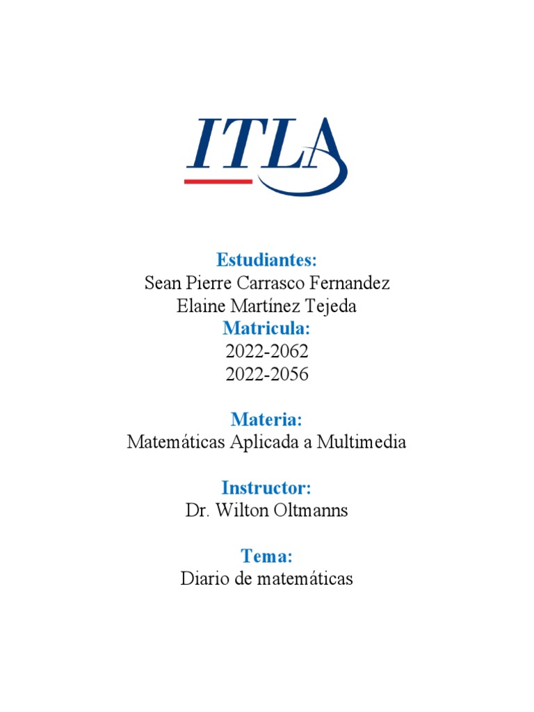 Diario de Matemáticas Aplicadas | PDF | Sistema de coordenadas ...