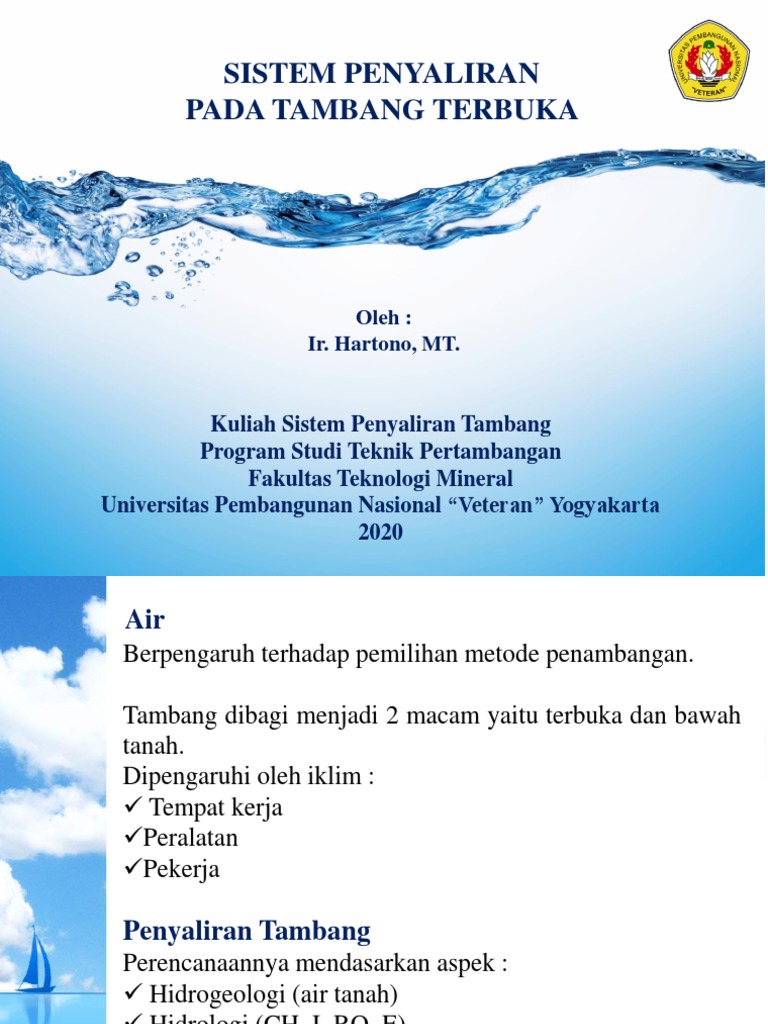 Sistem Penyaliran Tambang Terbuka | PDF Sistem Penyaliran Tambang Terbuka | PDF