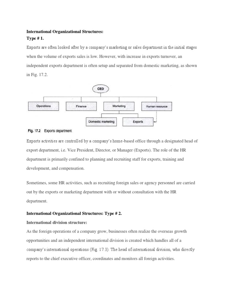 IBM's International Organizational Structures | PDF | Organizational ...