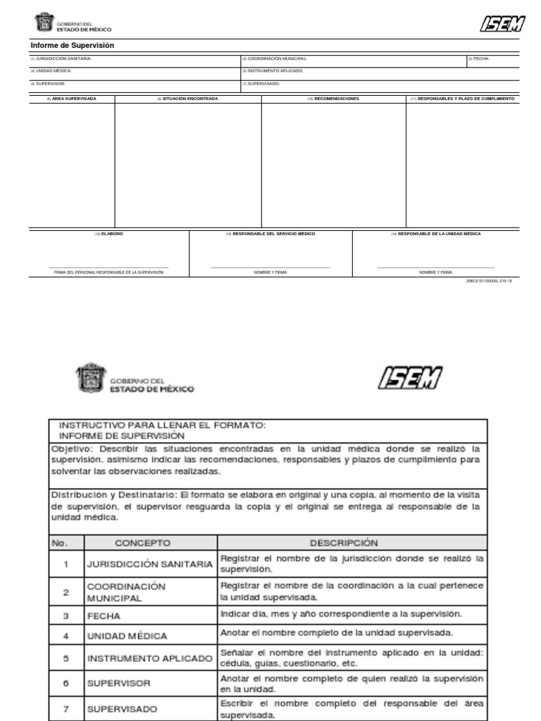 Informe de Supervisión ISEM | PDF