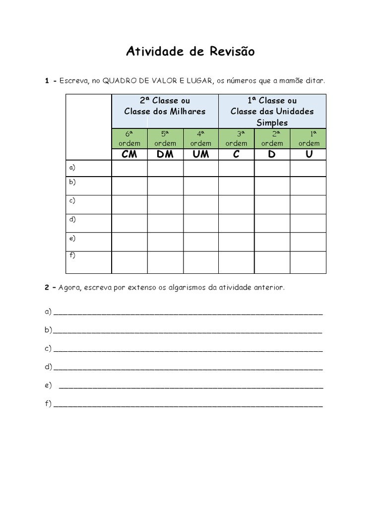 Ordens e Classes | PDF | Matemática Ordens e Classes | PDF | Matemática